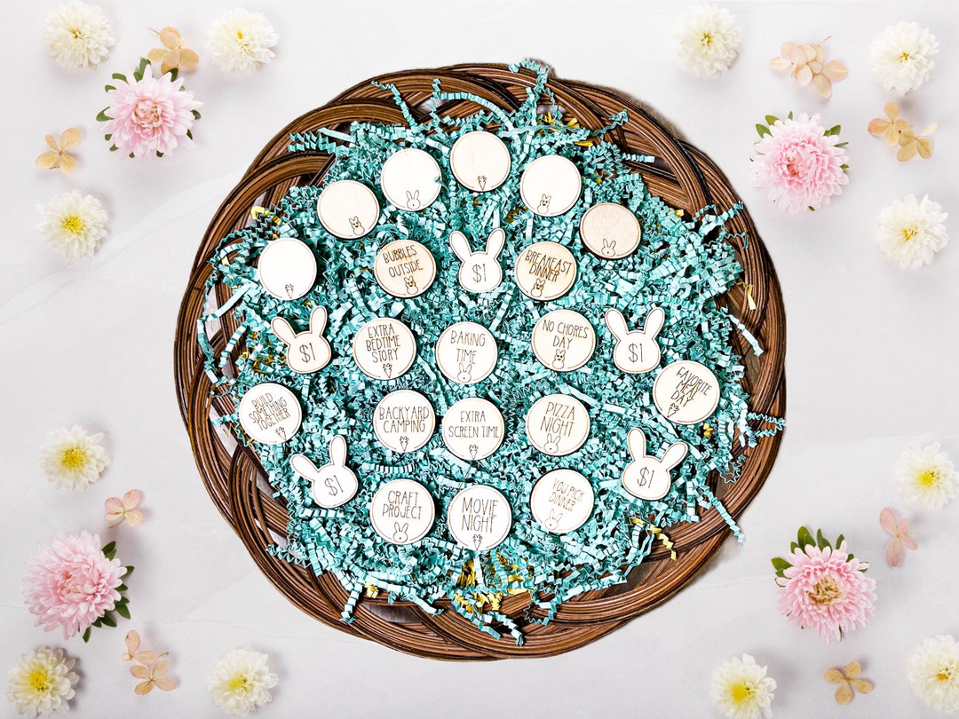 Easter Egg Reward Tokens | Egg Fillers | Rewards Tokens | Easter Basket ...