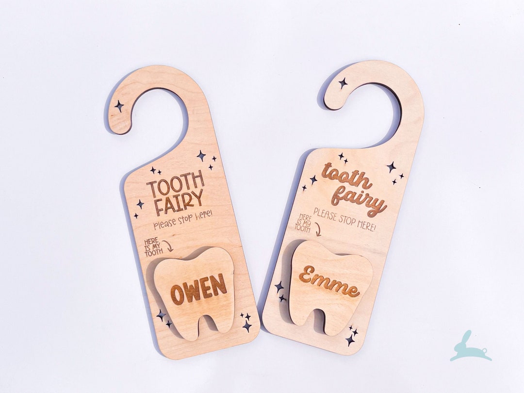 Tooth Fairy Door Hanger - First Lost Tooth, Tooth Holder, Note From ...