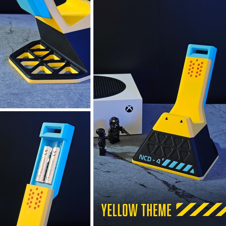 Cyberpunk Controller Stand With Battery Storage – 3D Printed Xbox ...