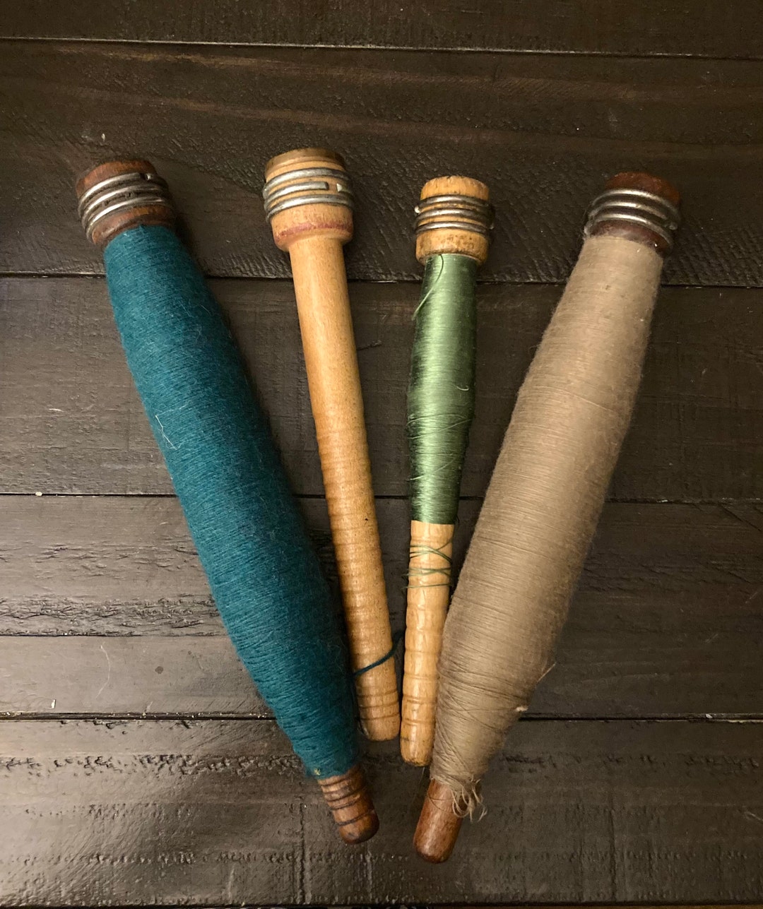 Industrial Era Wooden Spools, 1800's Textile Industry, Thread Sorters ...