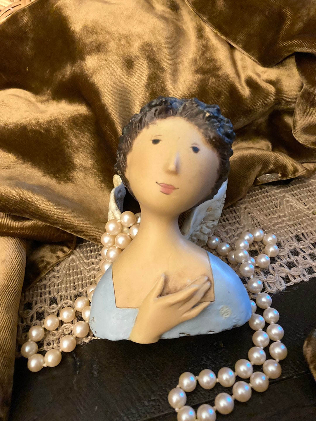 Angel Figurine Female of Color Demdaco Nancy Carter Journey of Grace ...