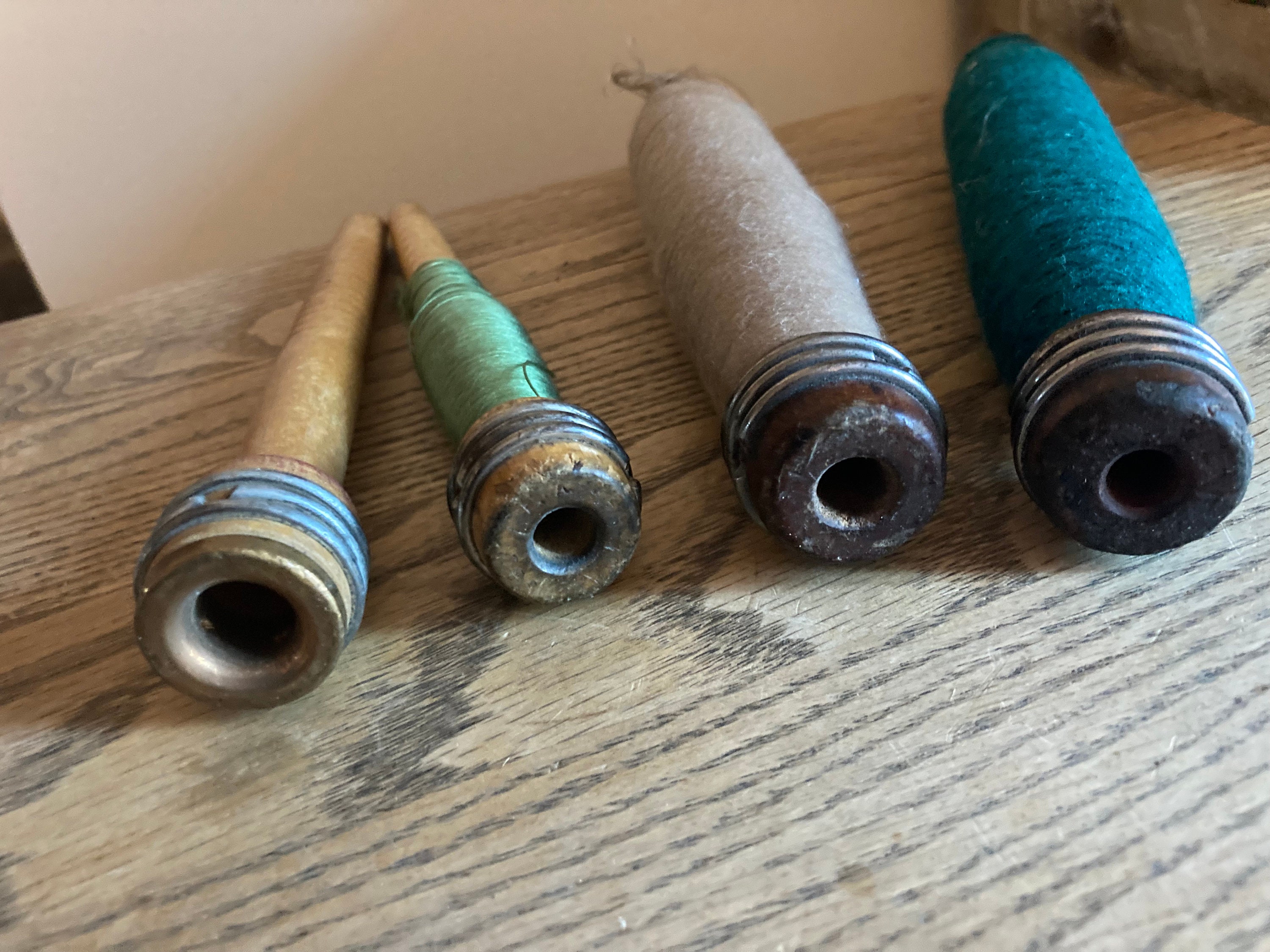 Industrial Era Wooden Spools, 1800's Textile Industry, Thread Sorters ...