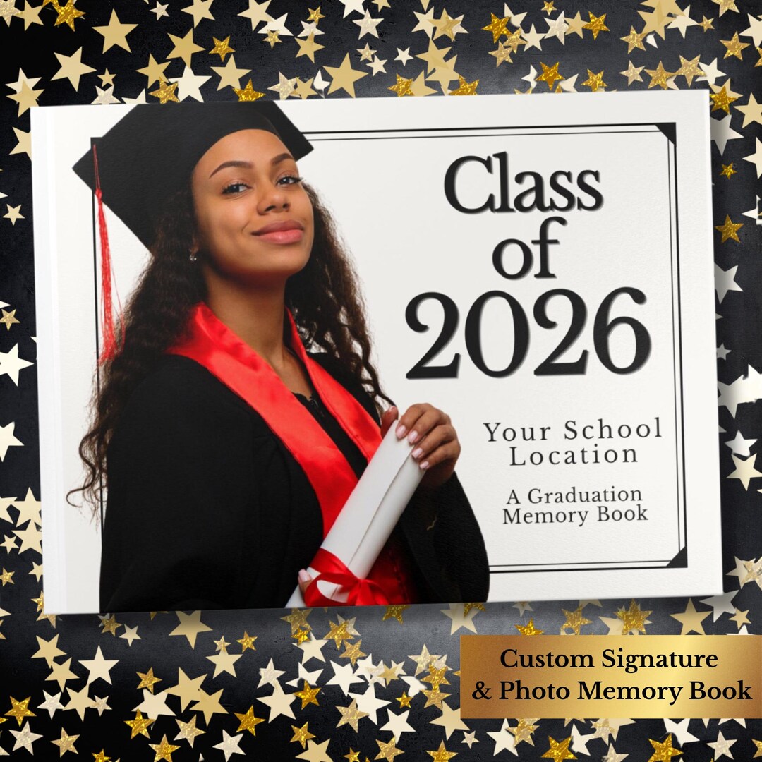Personalized Graduation Photo Book Class of 2026 • Senior Memory Book ...