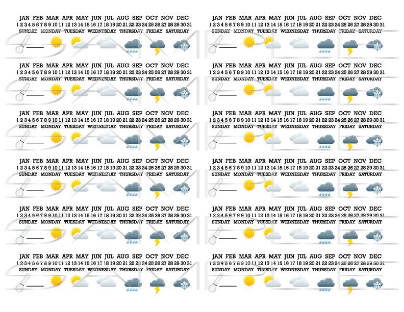 Printable Calendars and Notes for Planners and Journals - Etsy