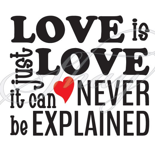 Love is Just Love - SVG Cut File for Silhouette and Other Cutting ...