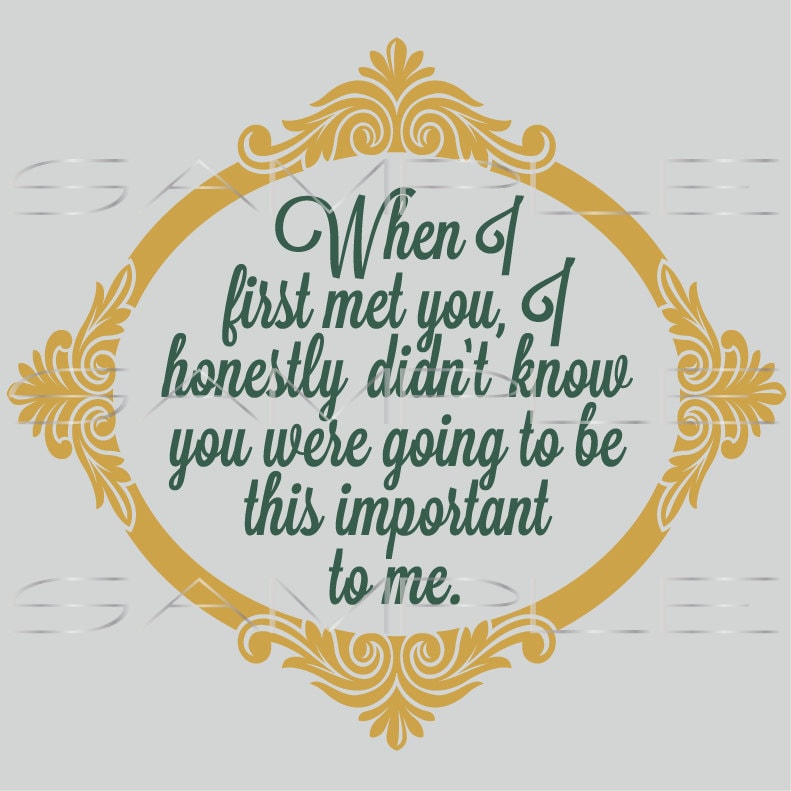 When I First Met You I Honestly Didn't Know You Were Going - Etsy