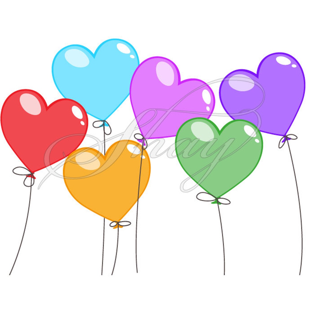 Heart Shaped Balloons - SVG Cut File for Silhouette and Other Cutting ...