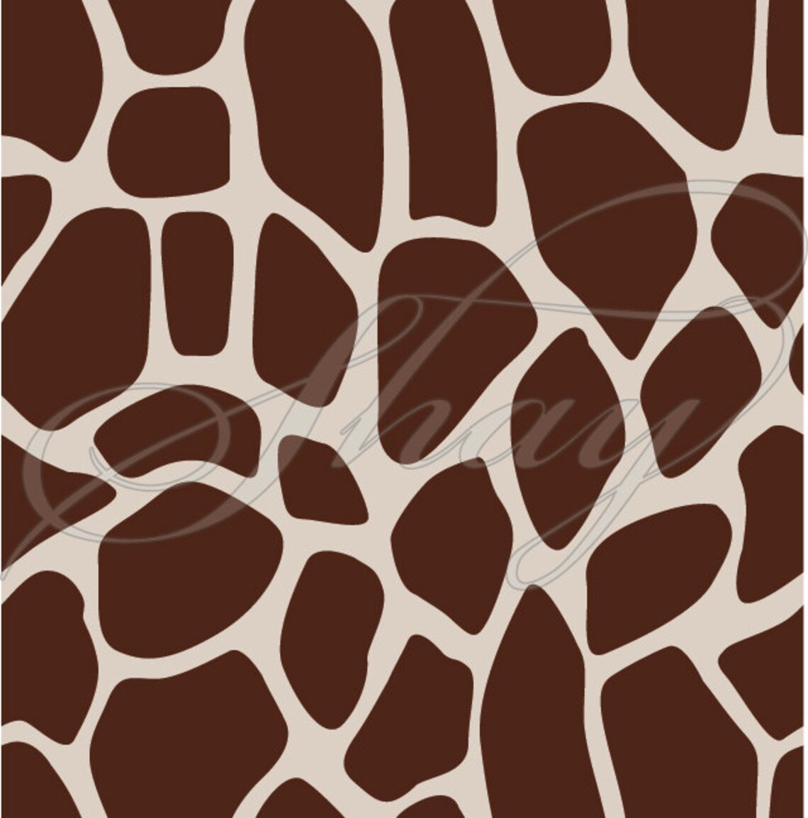 Giraffe Pattern Print - SVG Cut File for Silhouette and Other Cutting ...