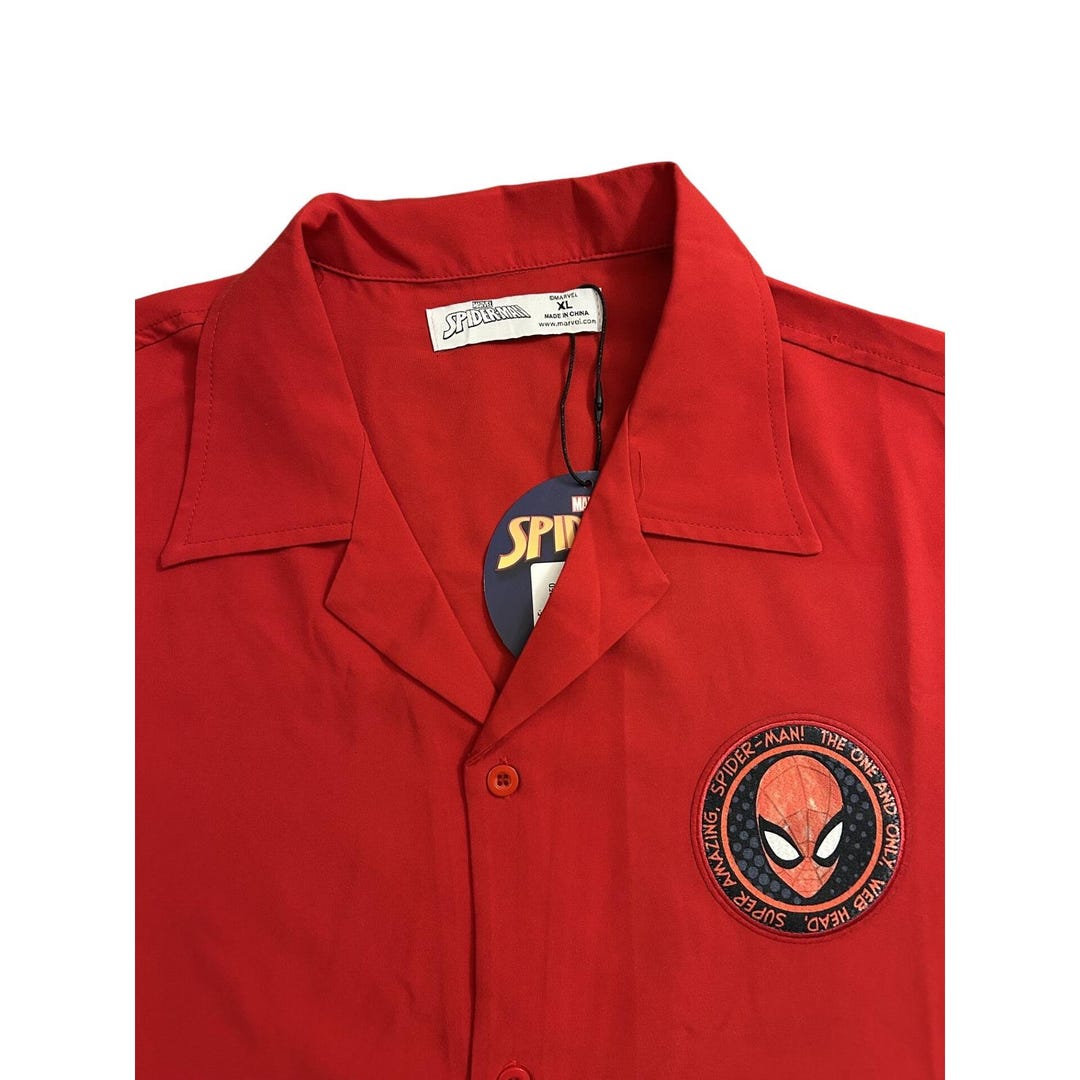 Spider Man Button Up Shirt