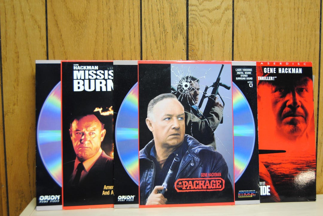 Vintage Gene Hackman Three Laserdiscs Top Notch Movies Laserdisc - Etsy
