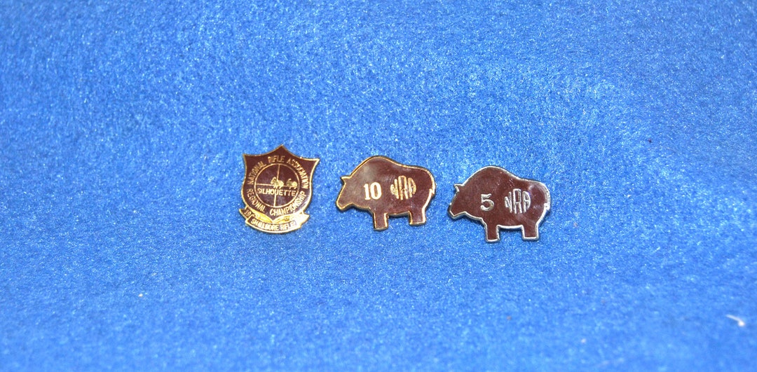 NRA Silhouette Sharpshooter Award Pins Vintage - Etsy