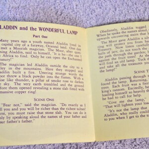 Aladdin and the Wonderful Lamp View-master Story Booklet ONLY Vintage ...