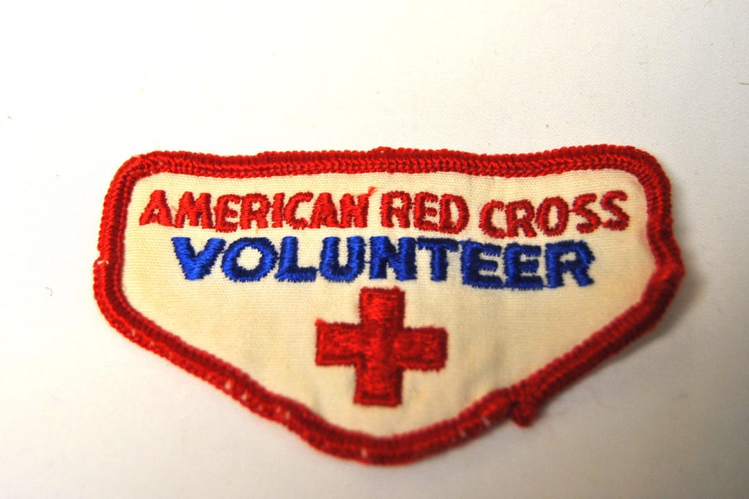 American Red Cross Volunteer Patch Vintage Abggoodstuff - Etsy