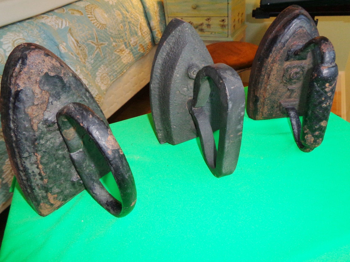 Antique Cast Iron Flat Irons 3 Available | Etsy