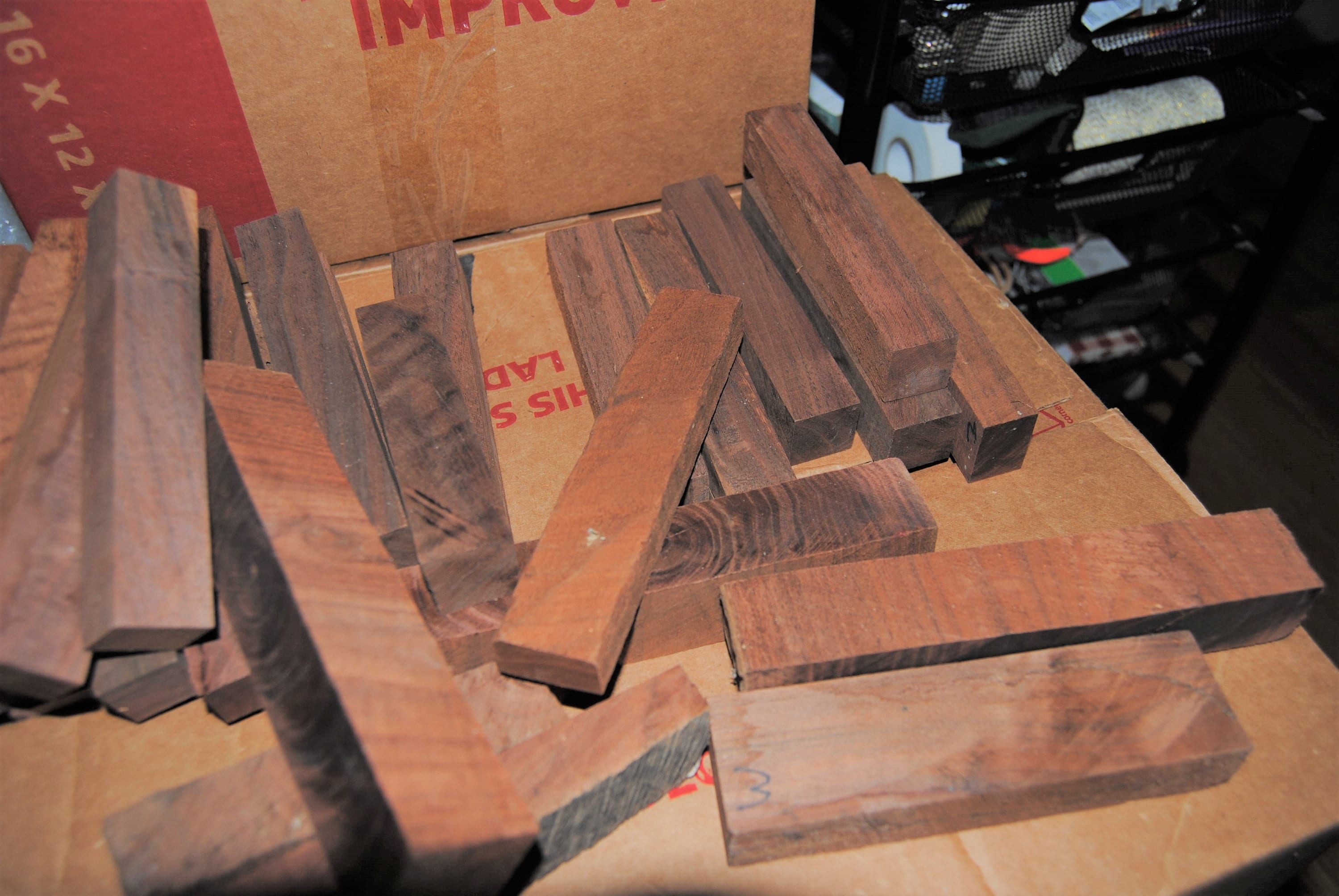 Collection of Dark Wood Blanks and Scrap | Etsy