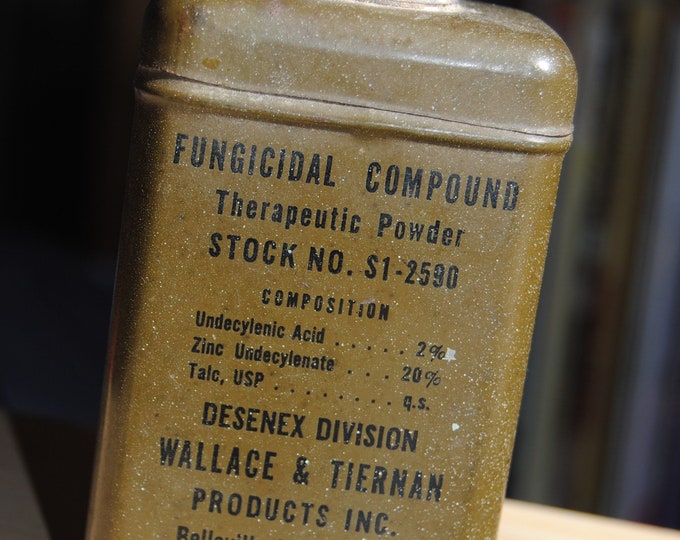 Vintage Military Foot Powder Tin - Etsy