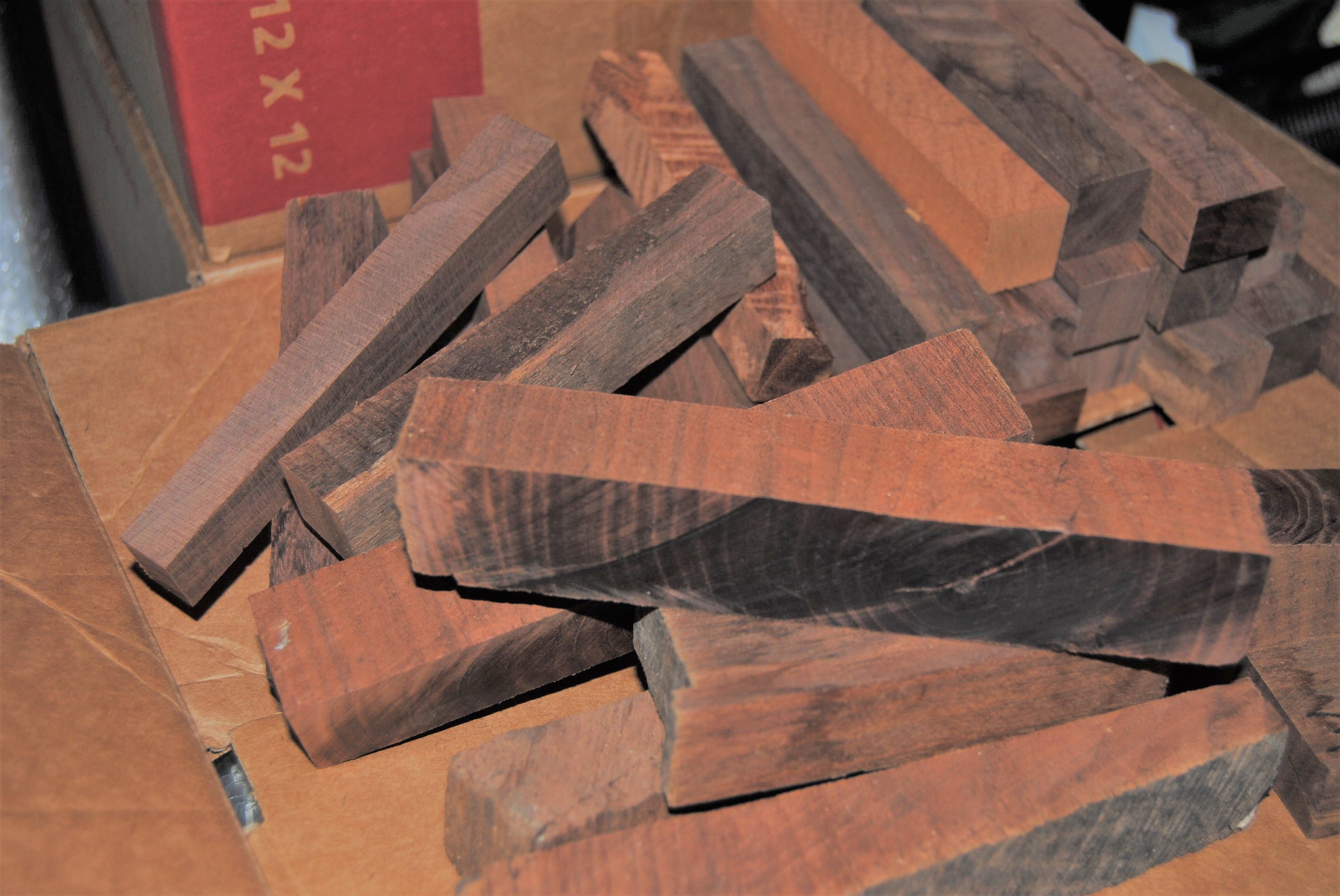 Collection of Dark Wood Blanks and Scrap | Etsy