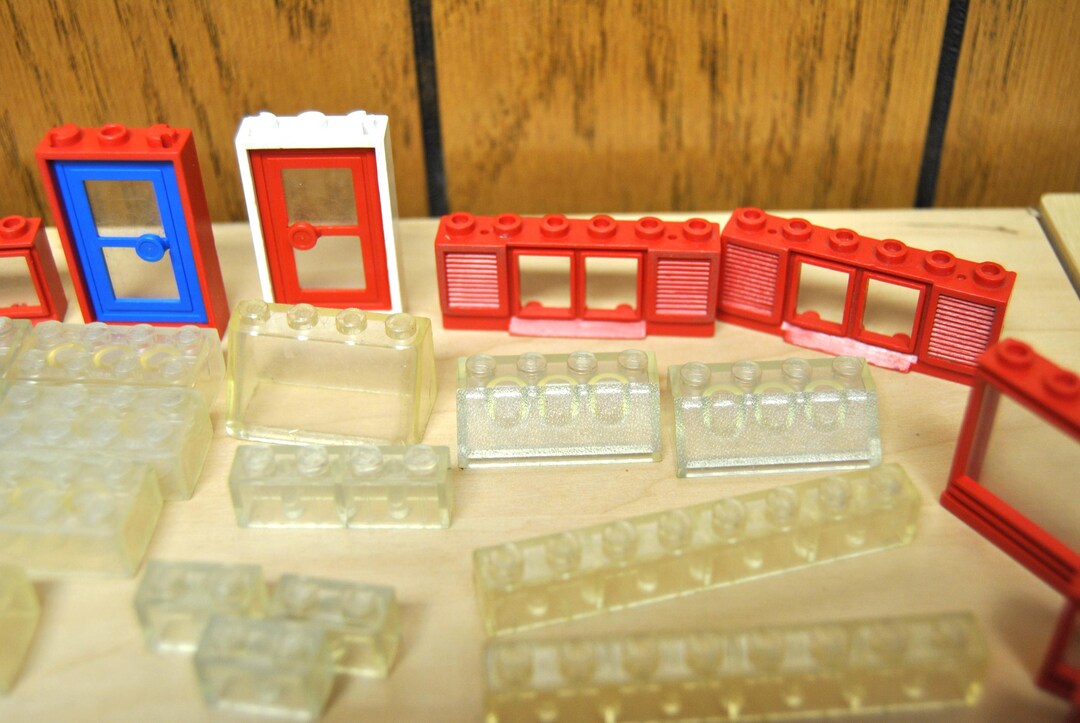 LEGO Window Frames and Clear Bricks Vintage Abggoodstuff - Etsy