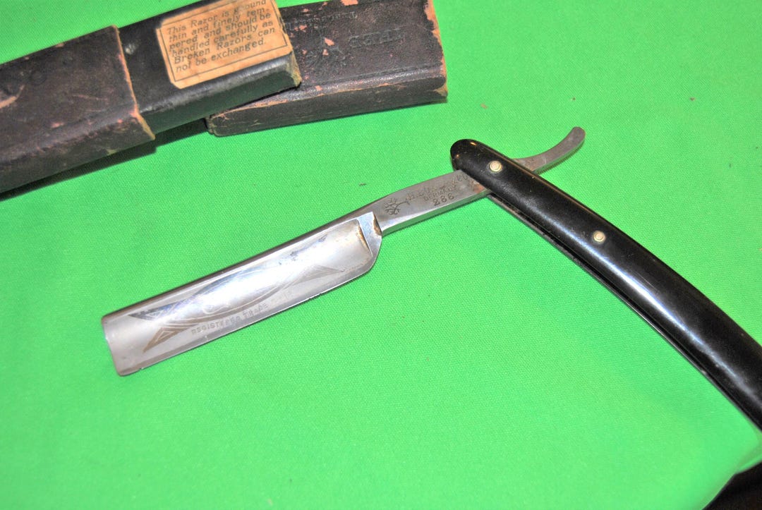 Edelweiss H. Boker Straight Razor Vintage Abggoodstuff - Etsy