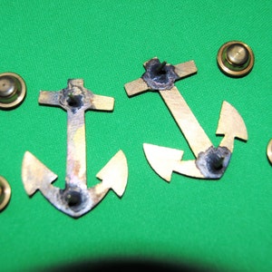 Navy Anchors Uniform Insignia Vintage Abggoodstuff - Etsy