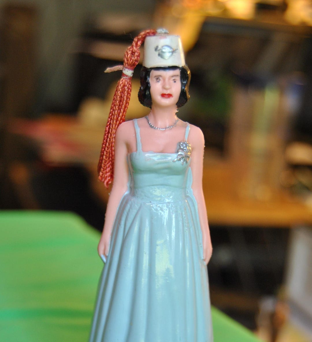 Lady Mason Shriner Figure for Car Dash 1967 Vintage Abggoodstuff - Etsy