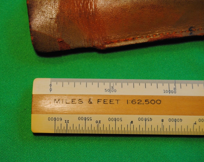 Vintage K&E Miles and Feet Map Scale Pocket Ruler - Etsy