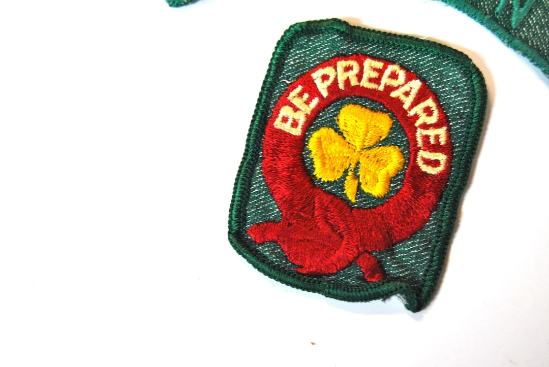 1950s Girl Scout Be Prepared Badge Vintage Abggoodstuff - Etsy