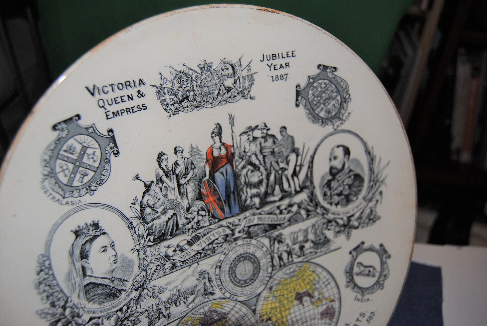 Antique Jubilee Year 1887 Queen Victoria Plate - Etsy