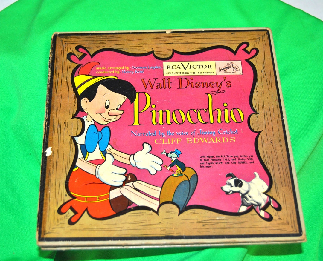 Walt Disney's Pinocchio RCA Victor Little Nipper Series Book With Two ...