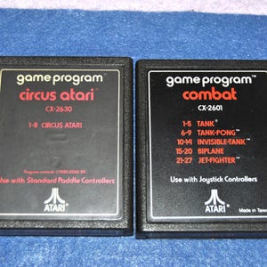 Vintage Atari Game Program 1980 Cartridge Games - Etsy