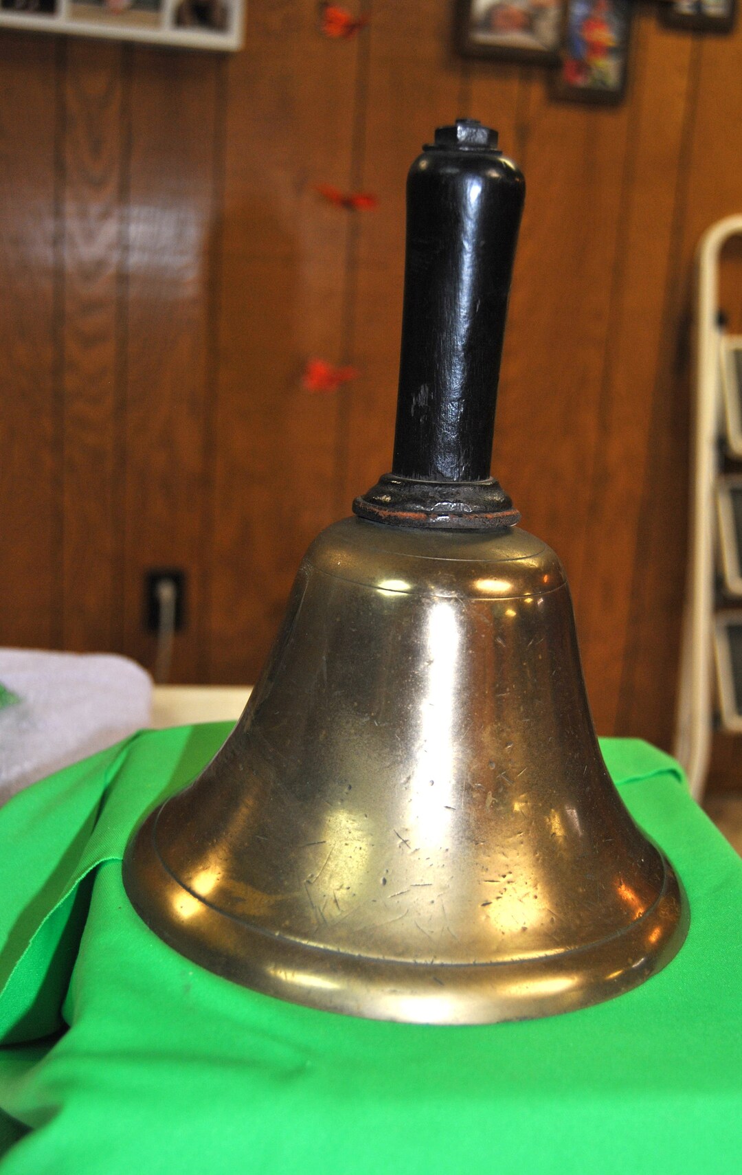Antique Large Brass Bell Wood Handle Teacher's Desk Bell - Etsy