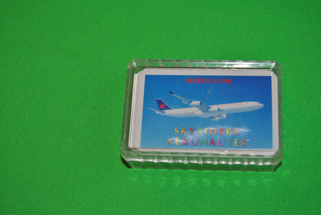 Miniature Air Canada Aircraft Playing Cards Skyrider Aeronautes Vintage ...