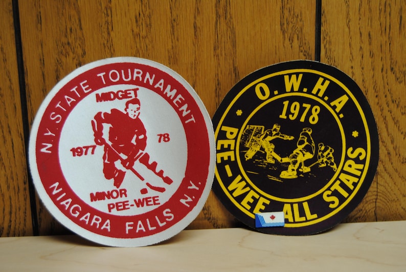 Vintage 1977 1978 Pee Wee Midget Ice Hockey Tournament Patches - Etsy