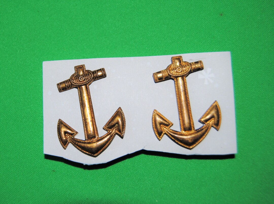 Vintage U.S. Navy Anchors Uniform Insignia - Etsy