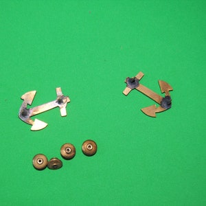 Navy Anchors Uniform Insignia Vintage Abggoodstuff - Etsy