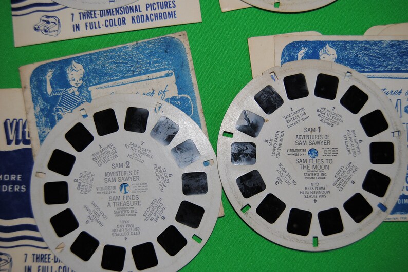 View-master Adventures of Sam Sawyer Reels 6 Reels Vintage - Etsy