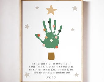Valentine Handprint Craft, Printable | Gift for Parents, Grandma, Mom ...