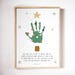 Christmas Tree Handprint Craft, Printable | Gift for Parents, Grandma ...