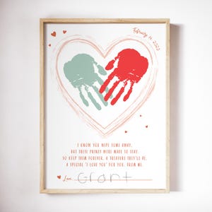 Valentine Handprint Craft, Printable | Gift for Parents, Grandma, Mom ...