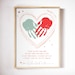Valentine Handprint Craft, Printable | Gift for Parents, Grandma, Mom ...