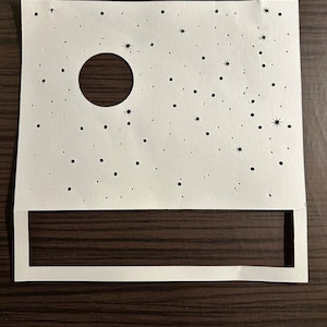 Shadow Box Tree and Moon Landscape With Hidden Lake Digital File - Etsy