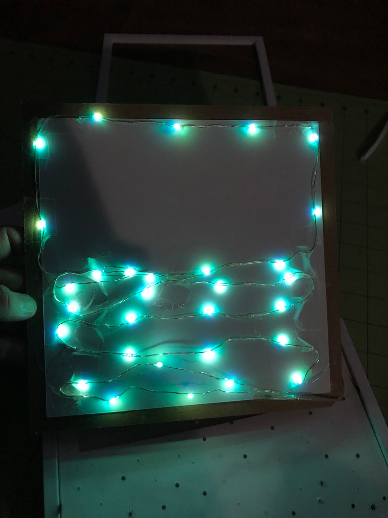 Shadow Box Tree and Moon Landscape With Hidden Lake Digital File - Etsy