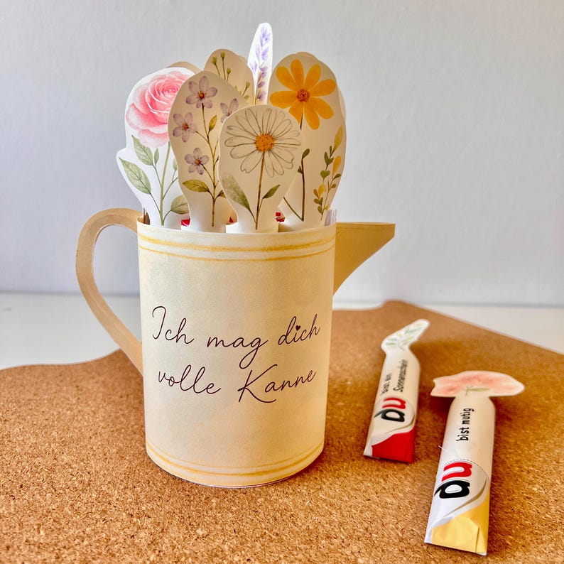 Duplo Banderole Danke Vorlage zum Ausdrucken, Blumen Geschenk, kleines ...