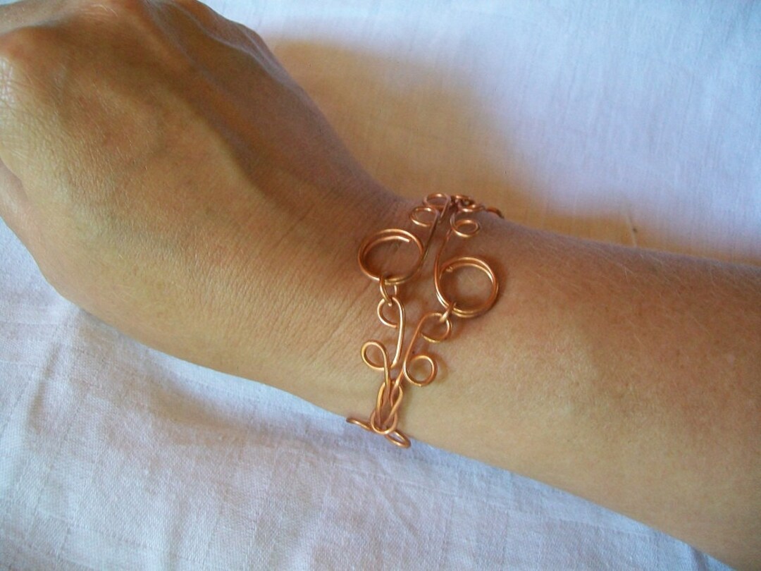 Copper Scrollwork Bracelet - Etsy