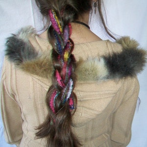 Set of 2 Beautiful Yarn/ribbon Hair Accessories - Etsy