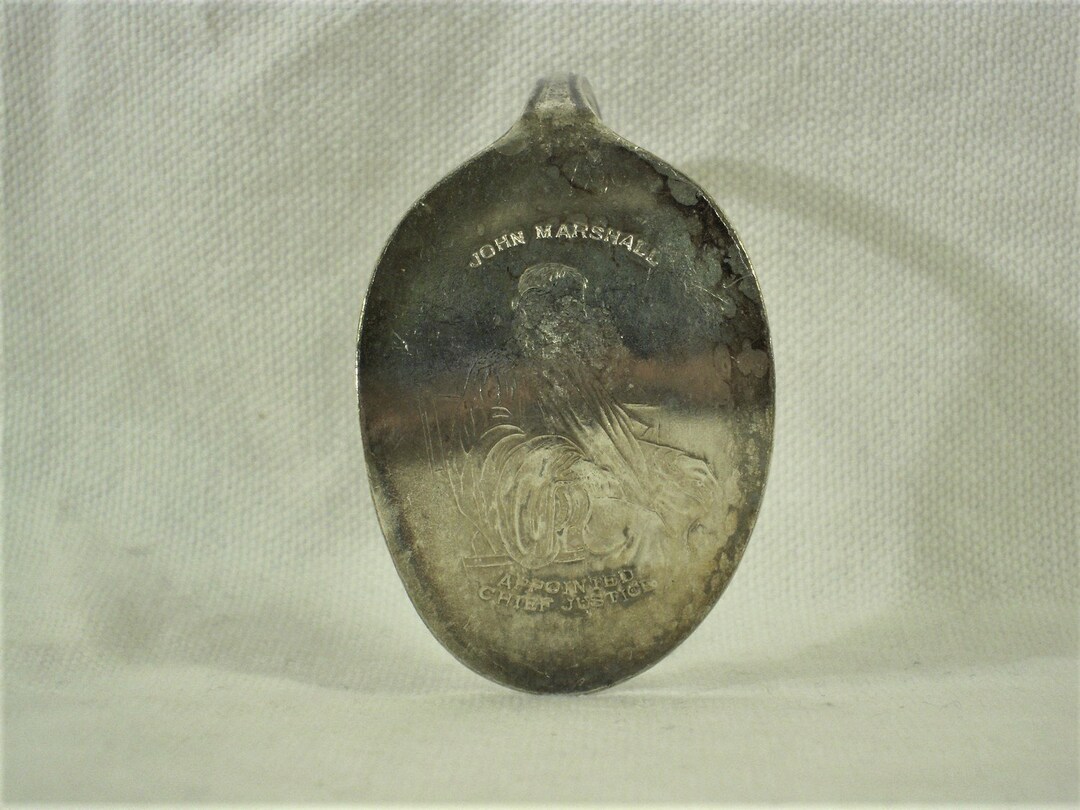BEAUTIFUL Hammered John Adams Souvenir Spoon Bracelet by WM Rogers Mfg ...