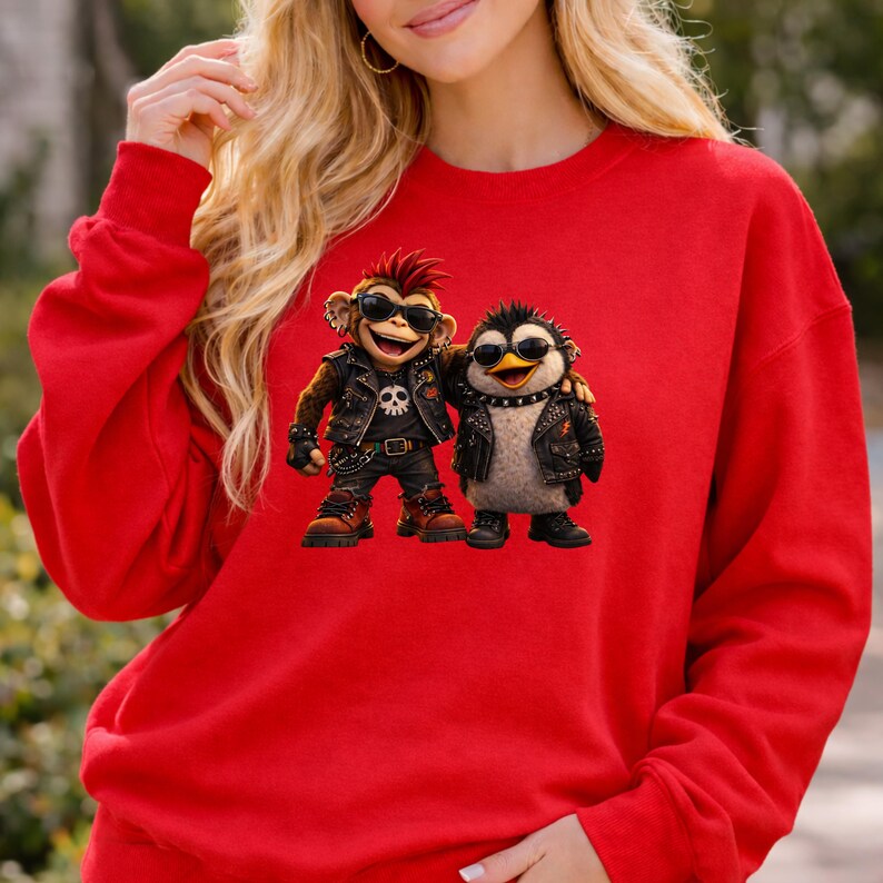 Nihilist Penguin & Punk Punch Monkey Png Digital Download – Trend Rock ...