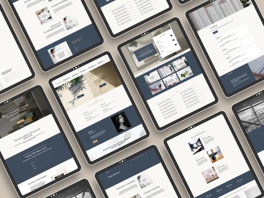 Executive Coach Squarespace Template | Professional Consultant Website ...