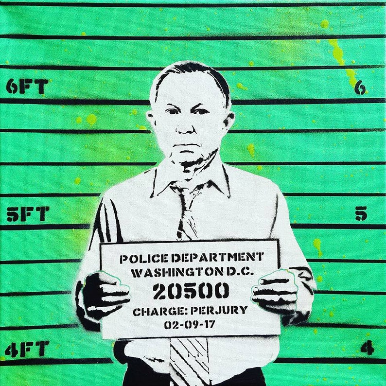 Lock Them up 2 of 3. 12x12 Painting. - Etsy