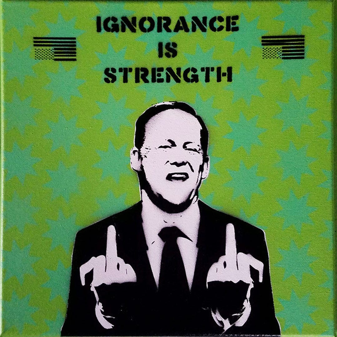 Ignorance. 12x12 Painting. - Etsy